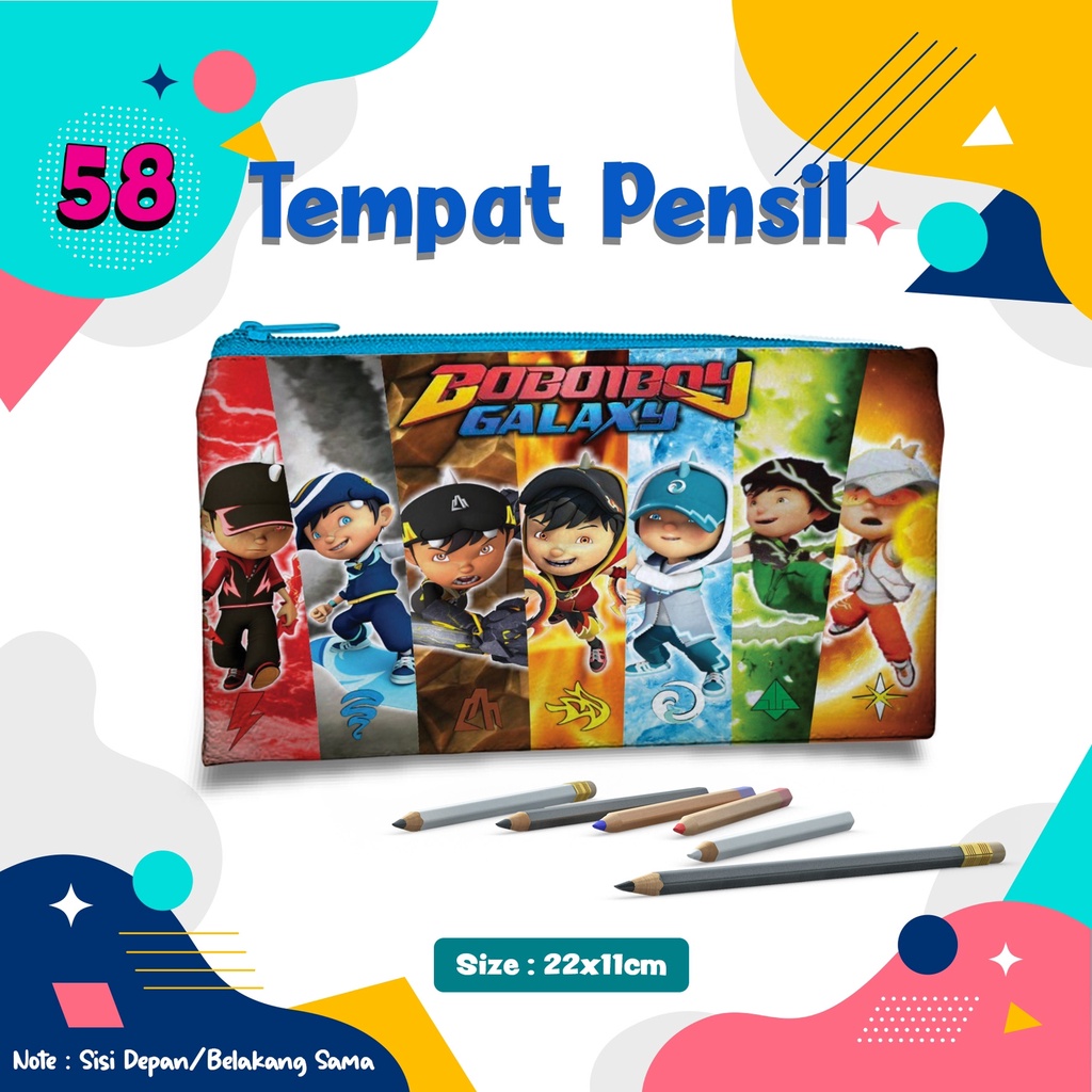 Jual Tempat Pensil BOBOI BOY Kode.58 Pencil Case Dompet Pouch Kostak ...