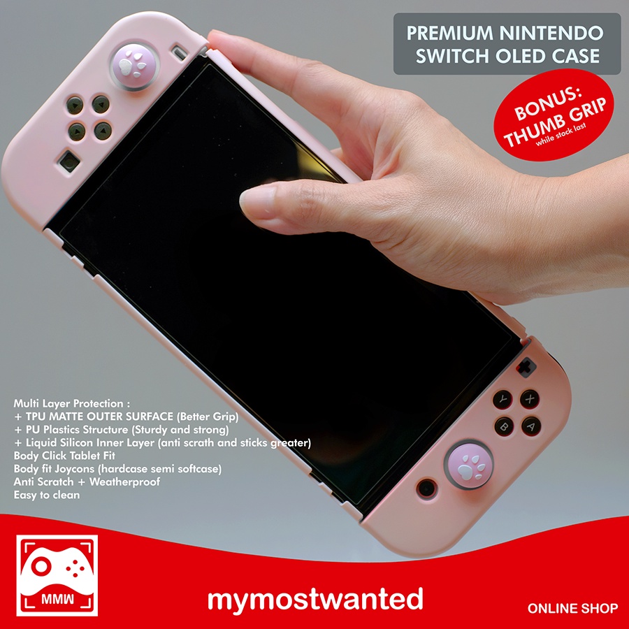 Jual Premium Case untuk NINTENDO SWITCH OLED Silicon TPU | Shopee Indonesia