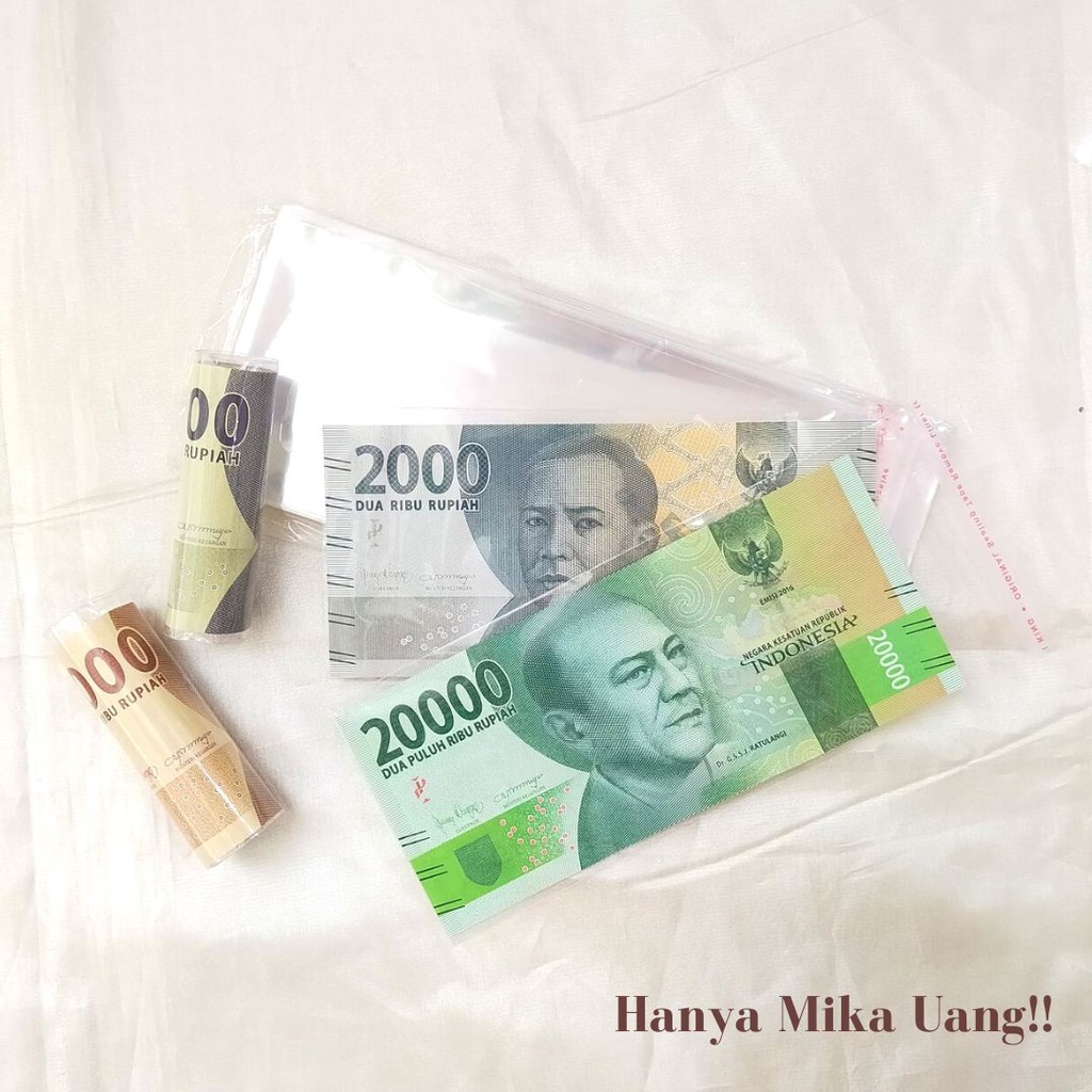 Jual High Quality Plastik Mika Uang Money Boquet / Moneycake Seal ( Uk ...