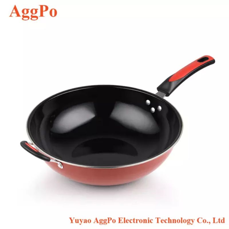 Jual WAJAN ENAMEL GAGANG 34 CM/WAJAN ANTI LENGKET/WAJAN ENAMEL ANTI ...