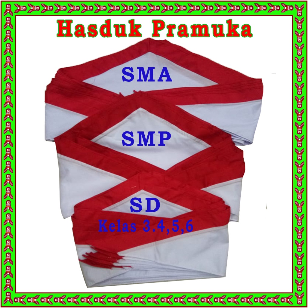Jual Hasduk / Asduk Pramuka SD, SMP, SMA, Seragam Abadi. | Shopee Indonesia