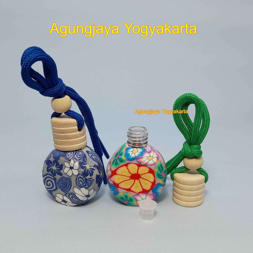 Jual Botol Parfum Tali 8 ml Roda Print Warna / Botol Gantung / Botol ...