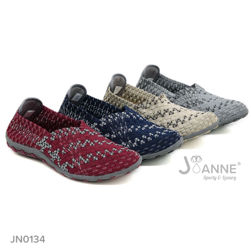 Jual JOANNE Rajut Knit Flats Shoes JN0134 | Shopee Indonesia
