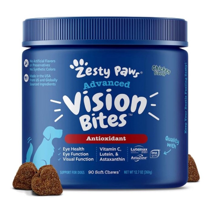 Jual ZESTY PAWS ADVANCED VISION BITES - EYE SUPPLEMENT FOR DOG VITAMIN ...