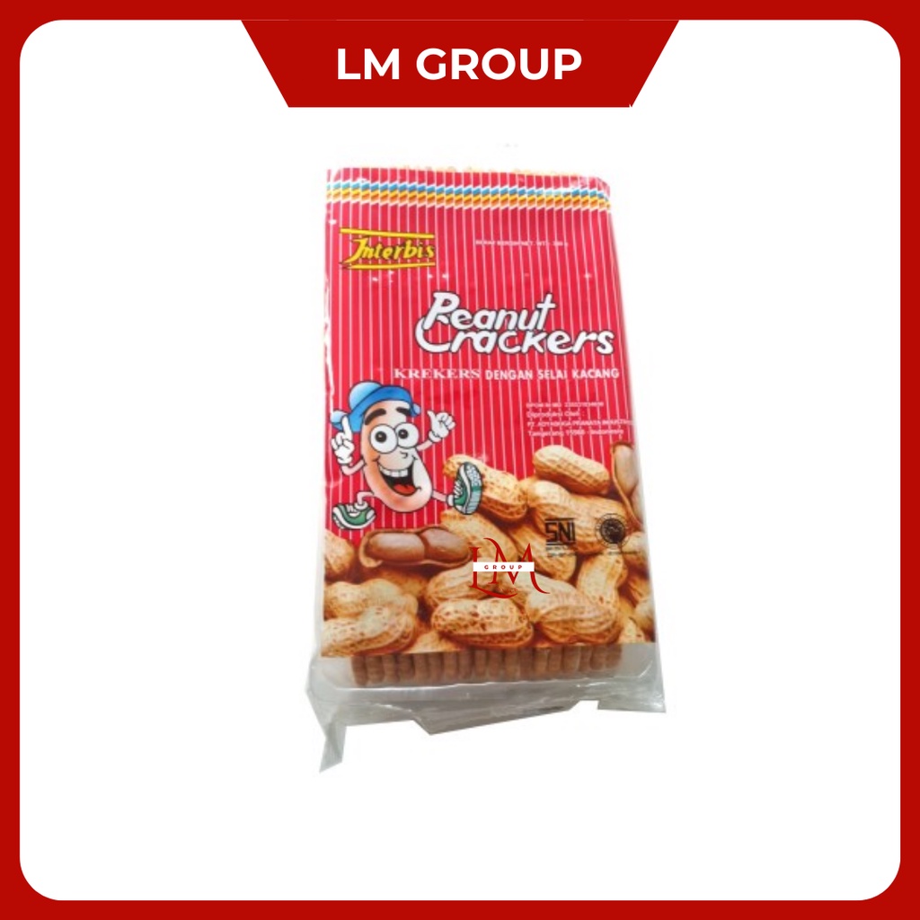 Jual Interbis Tray Biskuit Peanut Crackers/Coklat Pack @268gr/Renceng ...