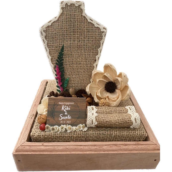 Jual box mahar/ tempat gelang cincin/ seserahan rustic/ mahar MURAH ...