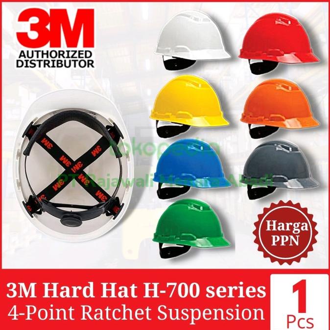 Jual Helm Safety Proyek 3M Ratchet Suspension H-700 Series (Varian Warna) | Shopee Indonesia