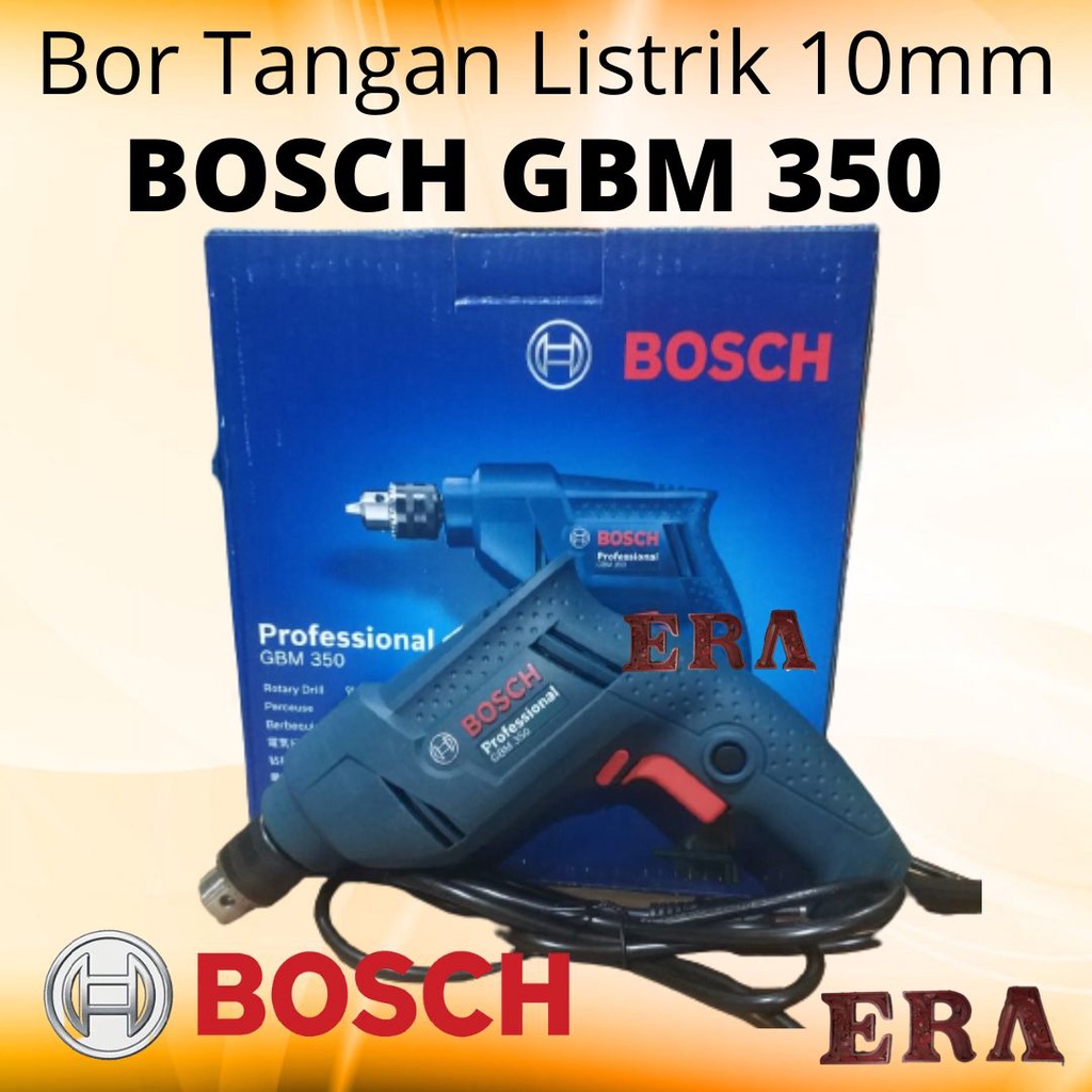 Jual BOSCH - Bor Tangan Listrik GBM 350 10MM Mesin Bor Kayu Besi Drill ...