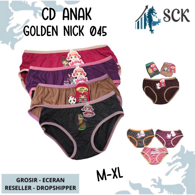 Jual CD Golden Nick SA045 | Celana Dalam anak golden nick 6pcs | Shopee ...