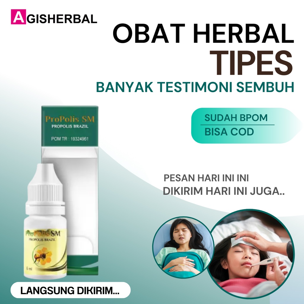 Jual Obat Tipes Anak Dan Dewasa - Demam Tifoid Herbal Propolis Sm ...