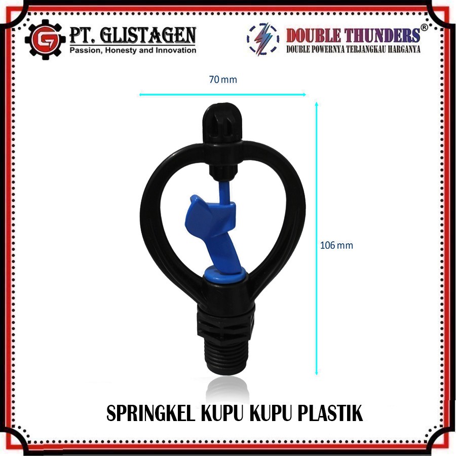 Jual Sprinkler Plastik Sprinkle Taman Model Kupu Kupu Double Thunders ...