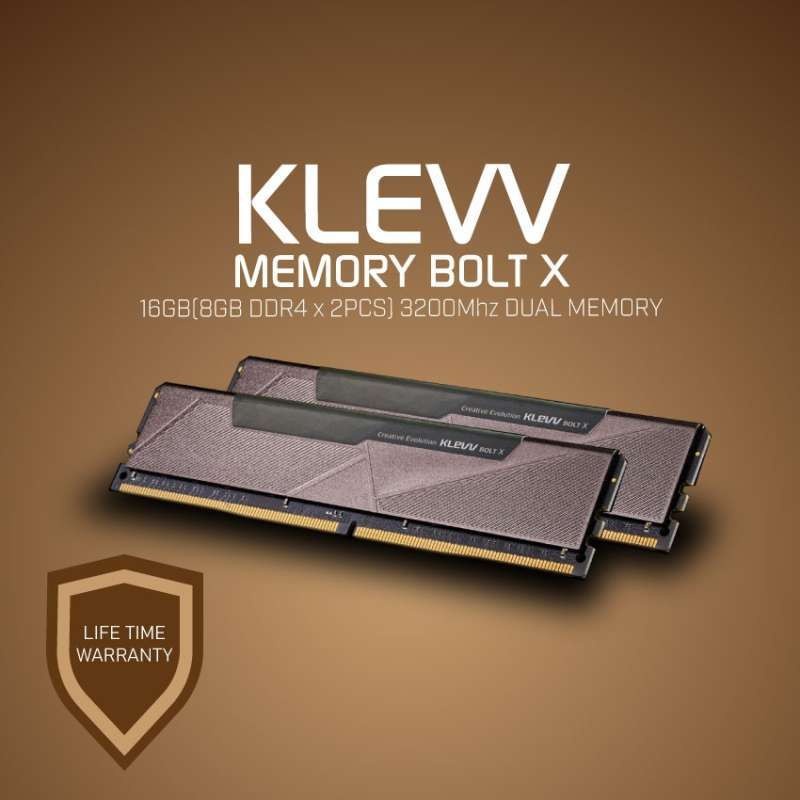 Jual KLEVV DDR4 BOLT X Series PC25600 3200Mhz Dual Channel 16GB (2x8GB) | Shopee Indonesia