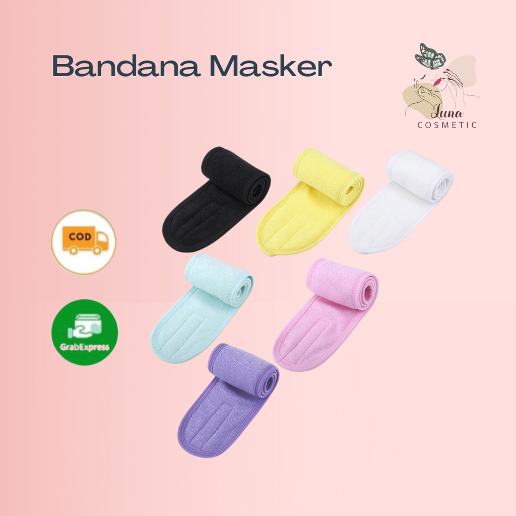 Jual Facial Headband / Bando Mandi / Bandana Cuci Muka / Bandana Masker ...