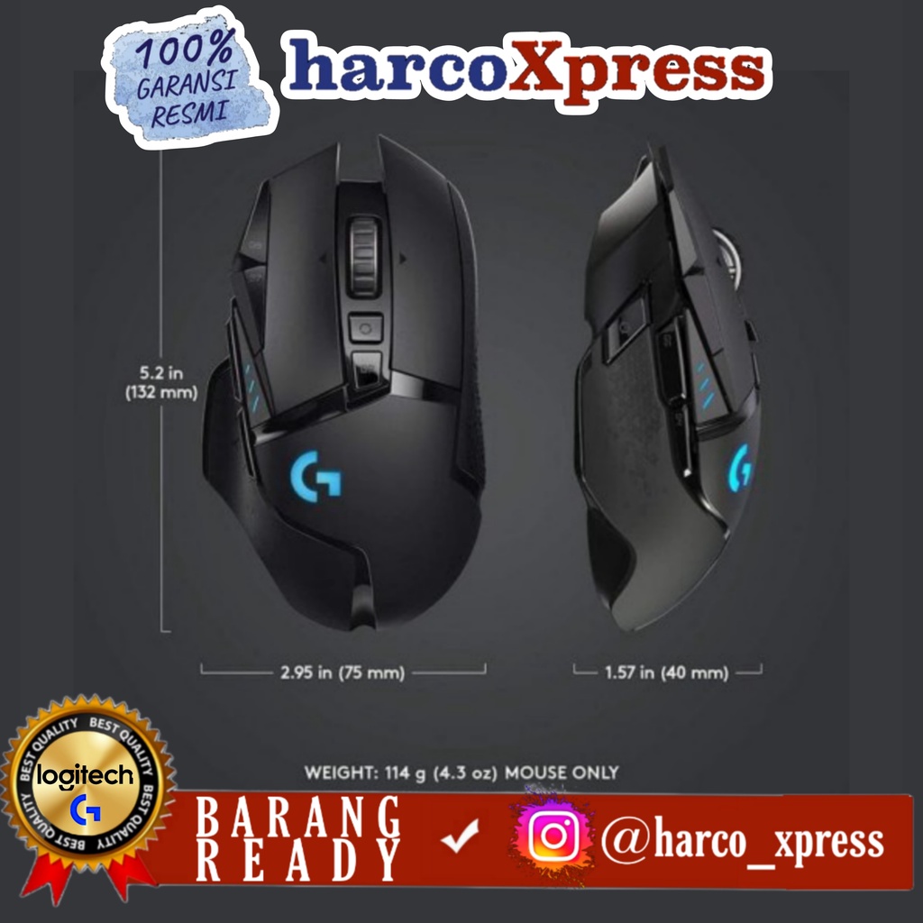 Jual Logitech G502 X LIGHTSPEED High DPI Performance Mouse Gaming ...