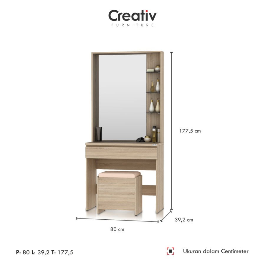 Jual Meja Rias Minimalis Set / Dressing Table / ACURA MR 80 activ ...