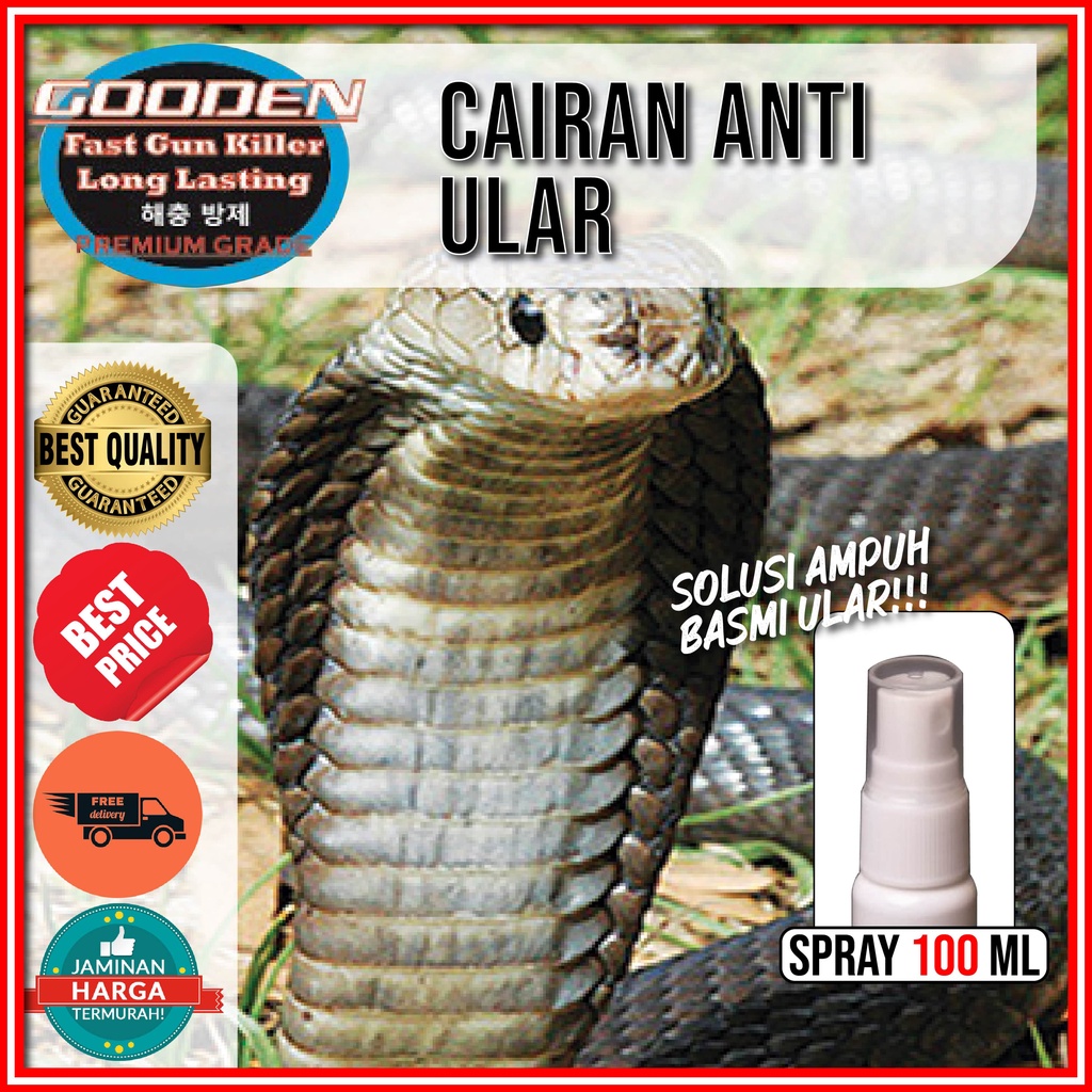 Jual RACUN ANTI ULAR 100 ML GOODEN Racun Cair Pembasmi Ular Cairan ...