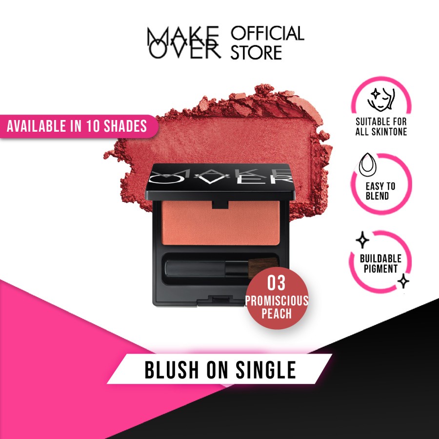 Jual MAKE OVER BO SINGLE 03 PROMISCIOUS PEACH 6G | Shopee Indonesia