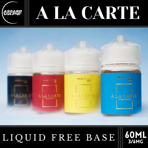 Jual A La Carte Series Liquid Free Base Creamy 60ml / 3-6 Mg | Shopee ...