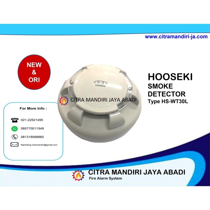 Jual Smoke Detector Photoelectric merk Hooseki HS-WT30L | Shopee Indonesia
