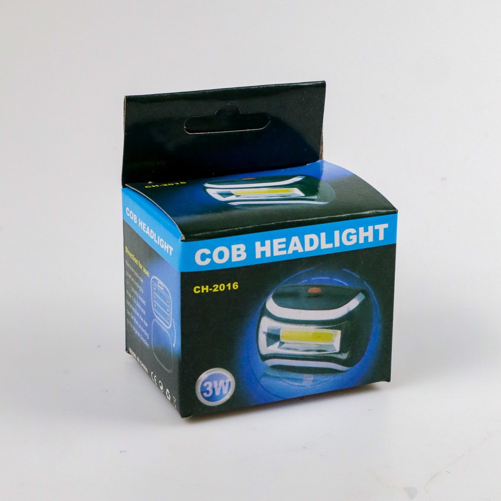 Jual Headlamp Flashlight Waterproof LED 3 Modes COB Headlight | Shopee ...