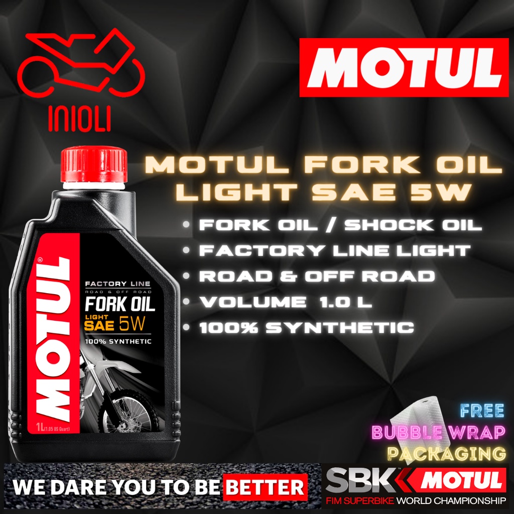 Jual MOTUL FORK OIL LIGHT SAE 5W 1L OLI SHOCK MOTOR OHLINS SHOWA KAYABA WP FORK PREMIUM MOTUL ...