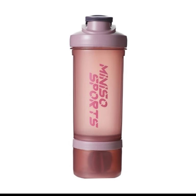 Jual MINISO Sport 2in1 Botol + Gelas Minum - Thumbler Shaker Bottle ...