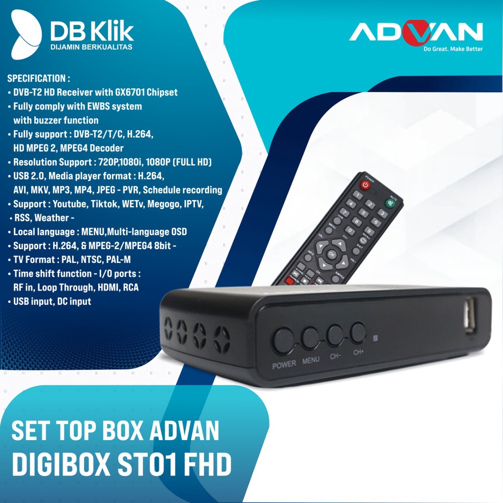 Jual Set Top Box ADVAN DIGIBOX ST01 FHD HDMI RCA - STB DIGIBOX TV ...