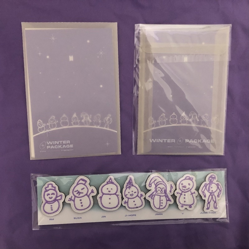 Jual BTS 2021 Winter Package snowman wappen 4x6 photo set | Shopee ...