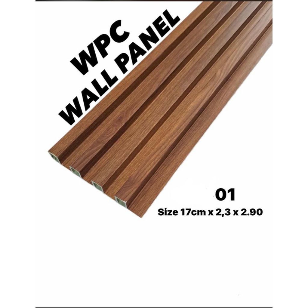 Jual WPC panel dinding / Wpc Wallpanel kisi uk 2.9m x 17cm x2.3cm stereo wallpaper | Shopee ...