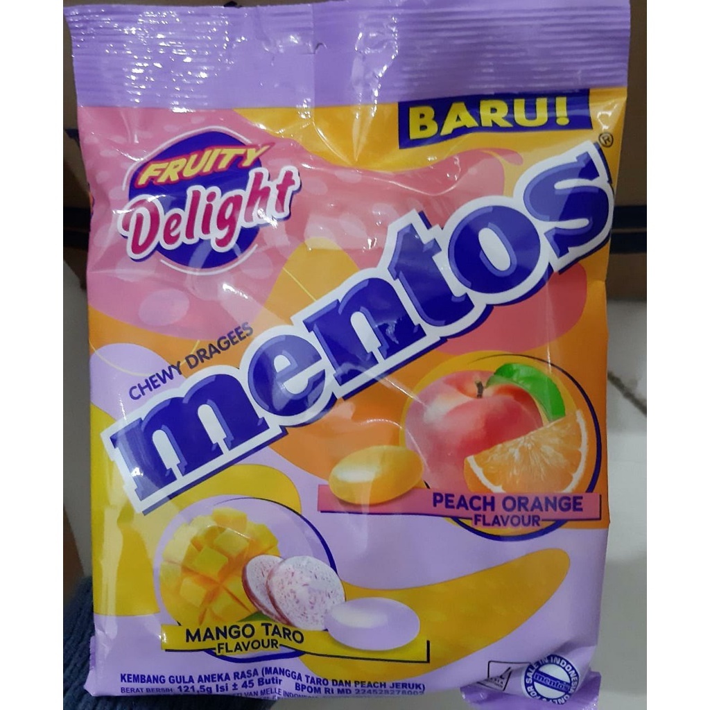 Jual Permen Mentos Fruity Delight (kurang lebih isi 45) permen enak dan ...
