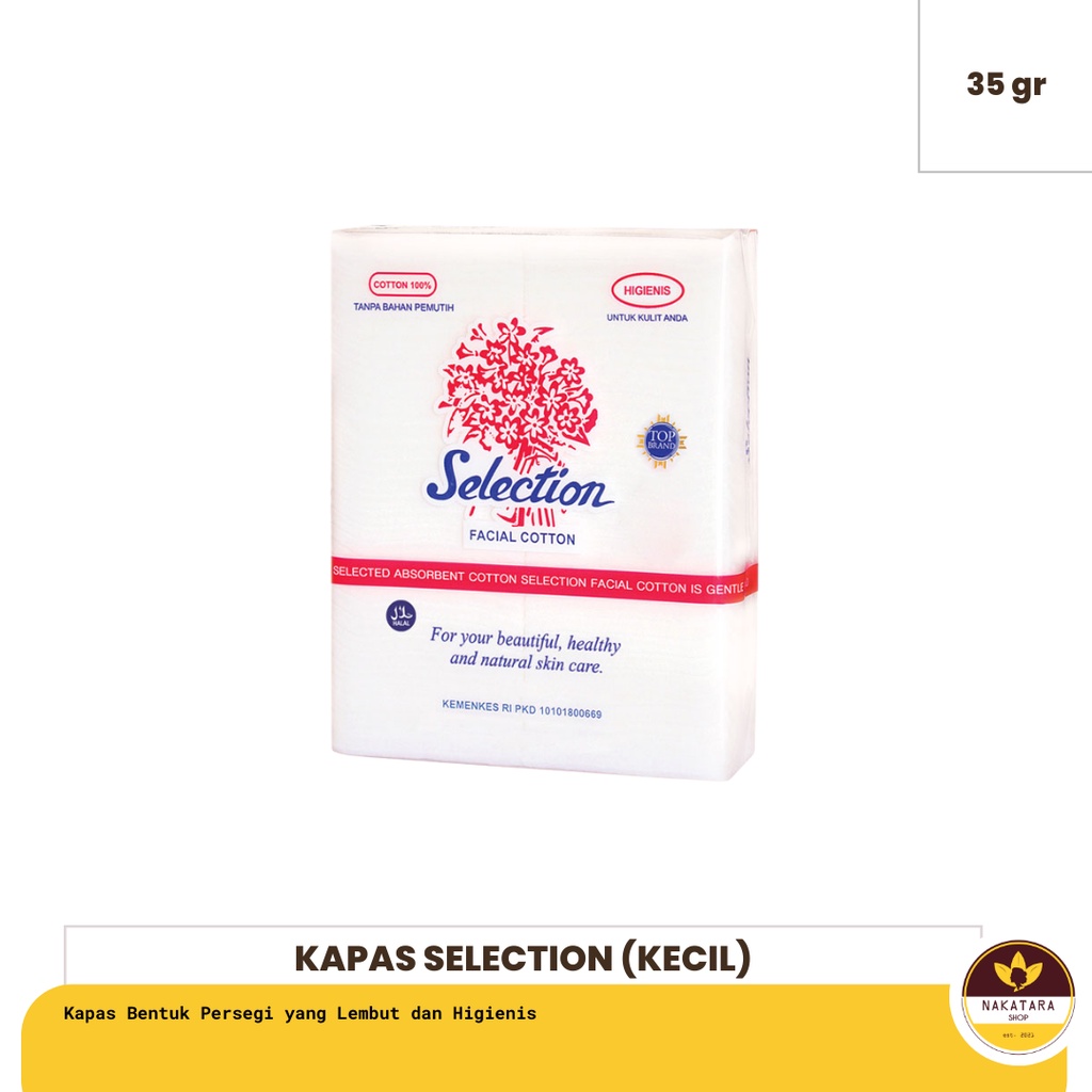 Jual KAPAS SELECTION FACIAL COTTON 35 GRAM (KECIL) | Shopee Indonesia