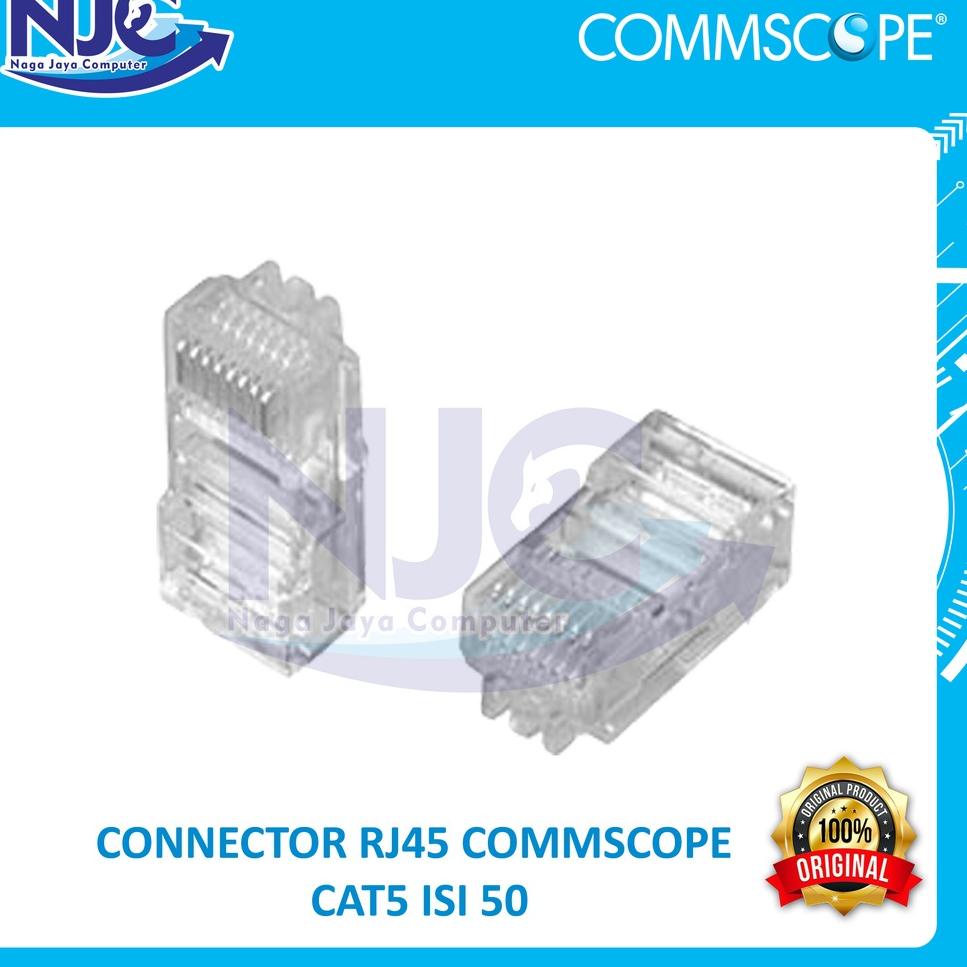Jual Sangat Nyaman.. CONNECTOR RJ45 CAT 5 AMP COMMSCOPE (PER PACK ...