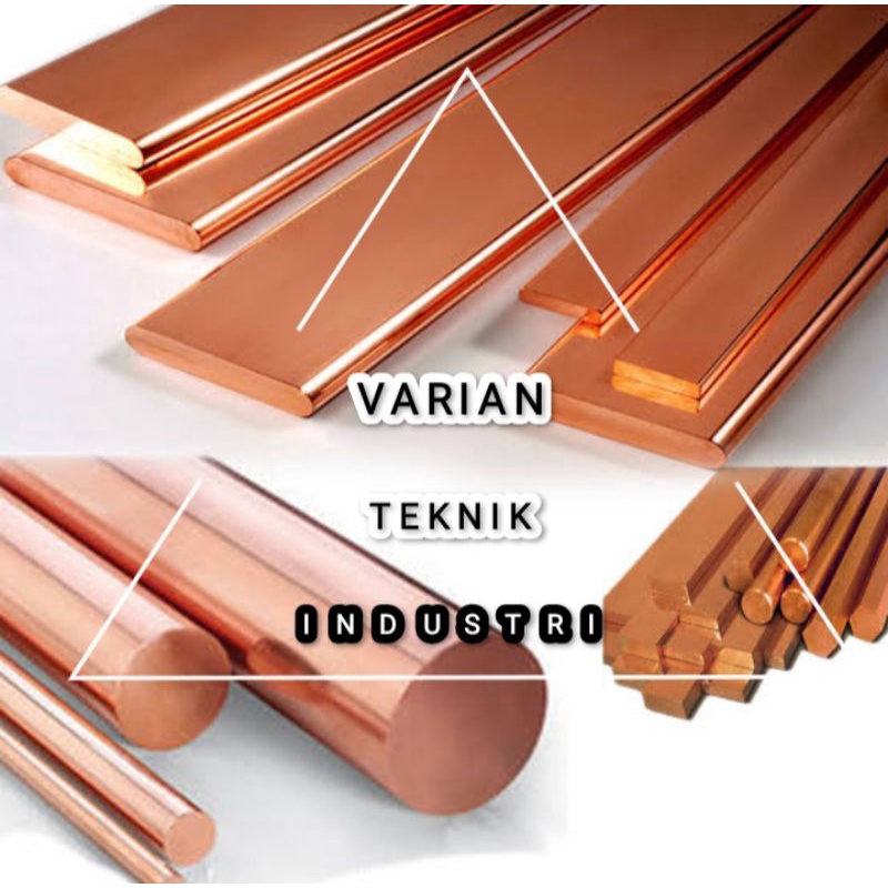 Jual plat strip tembaga 3mm x 30mm x 250mm-tembaga busbar | Shopee ...