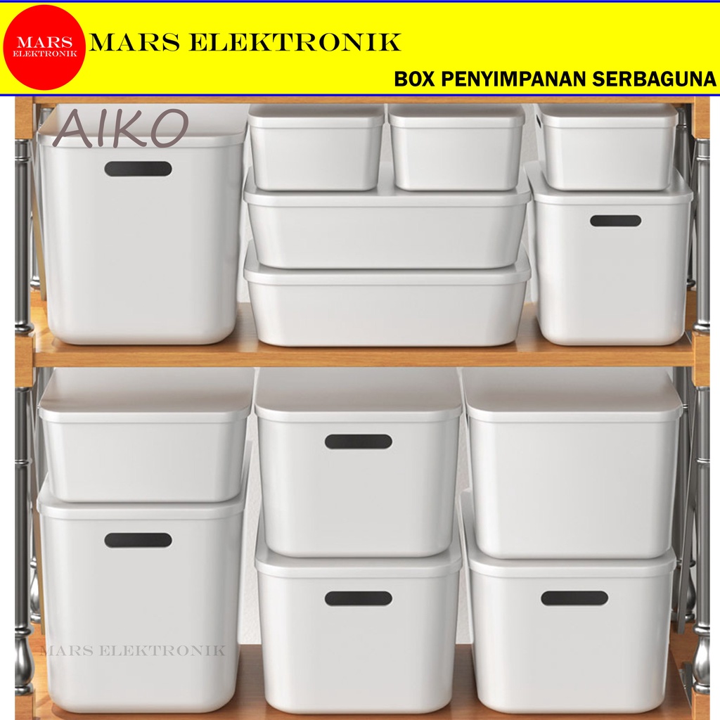 Jual | MARS | AIKO - BOX PENYIMPANAN MULTIFUNGSI SEBAGUNA KOTAK STORAGE ...