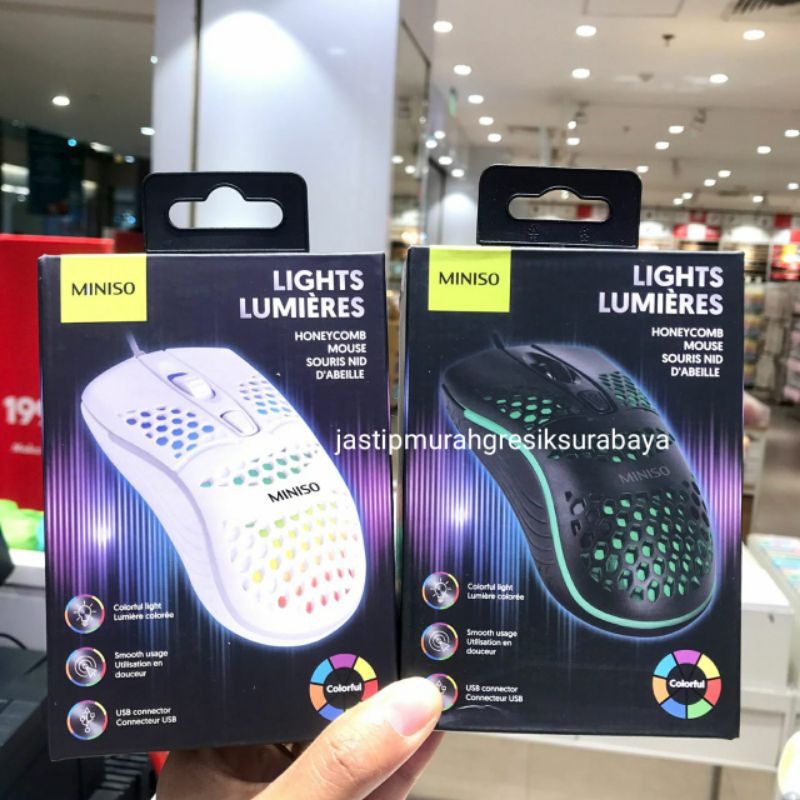 Jual MOUSE WITH LIGHT MINISO MOUSE MINISO | Shopee Indonesia