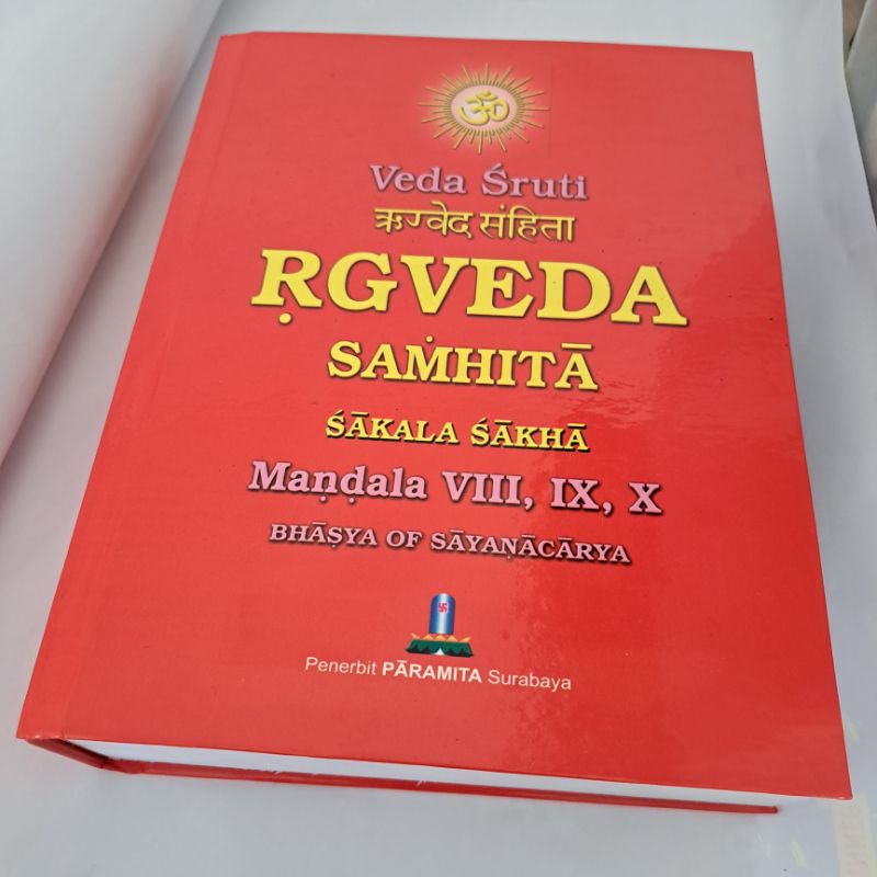 Jual Buku Kitab Sruti Rg Veda Samhita Sakala Sakha Reg Weda Jilid 1 2 ...