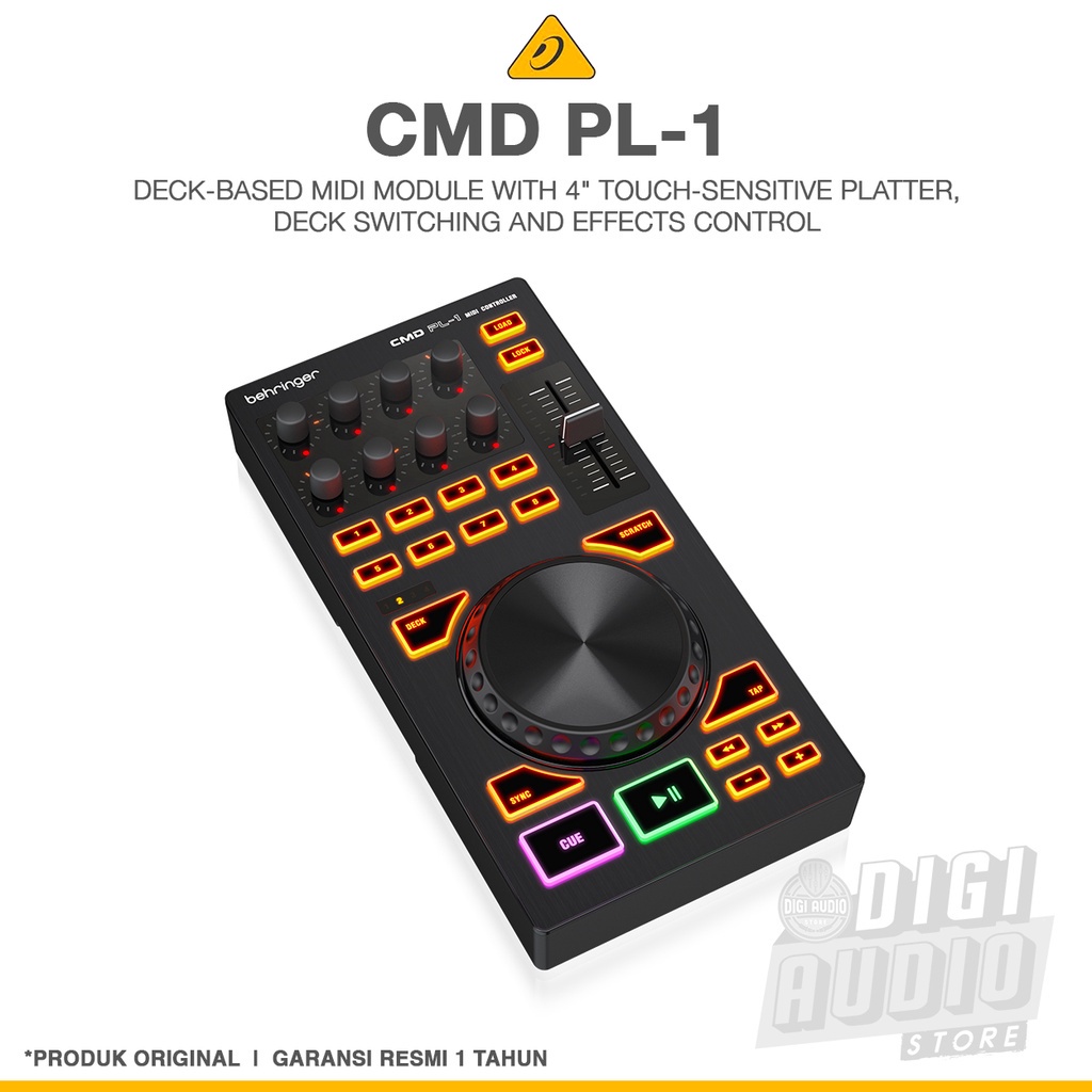 Jual Behringer Cmd Pl 1 Deck Based Midi Module With 4 Inch Touch
