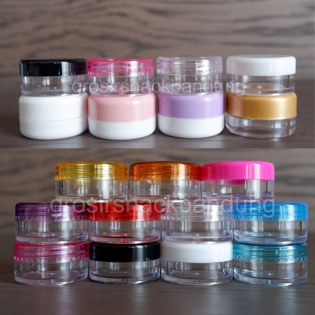 Jual POT CREAM 5GR POT CREAM KOTAK 5GR POT KOSMETIK 5GR JAR KOSMETIK ...