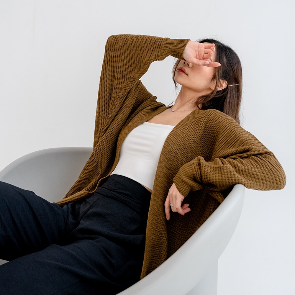 Jual KAYSER Batwing Cardigan Rajut Wanita Premium All Size Lengan Panjang Outer Knit 458G ...