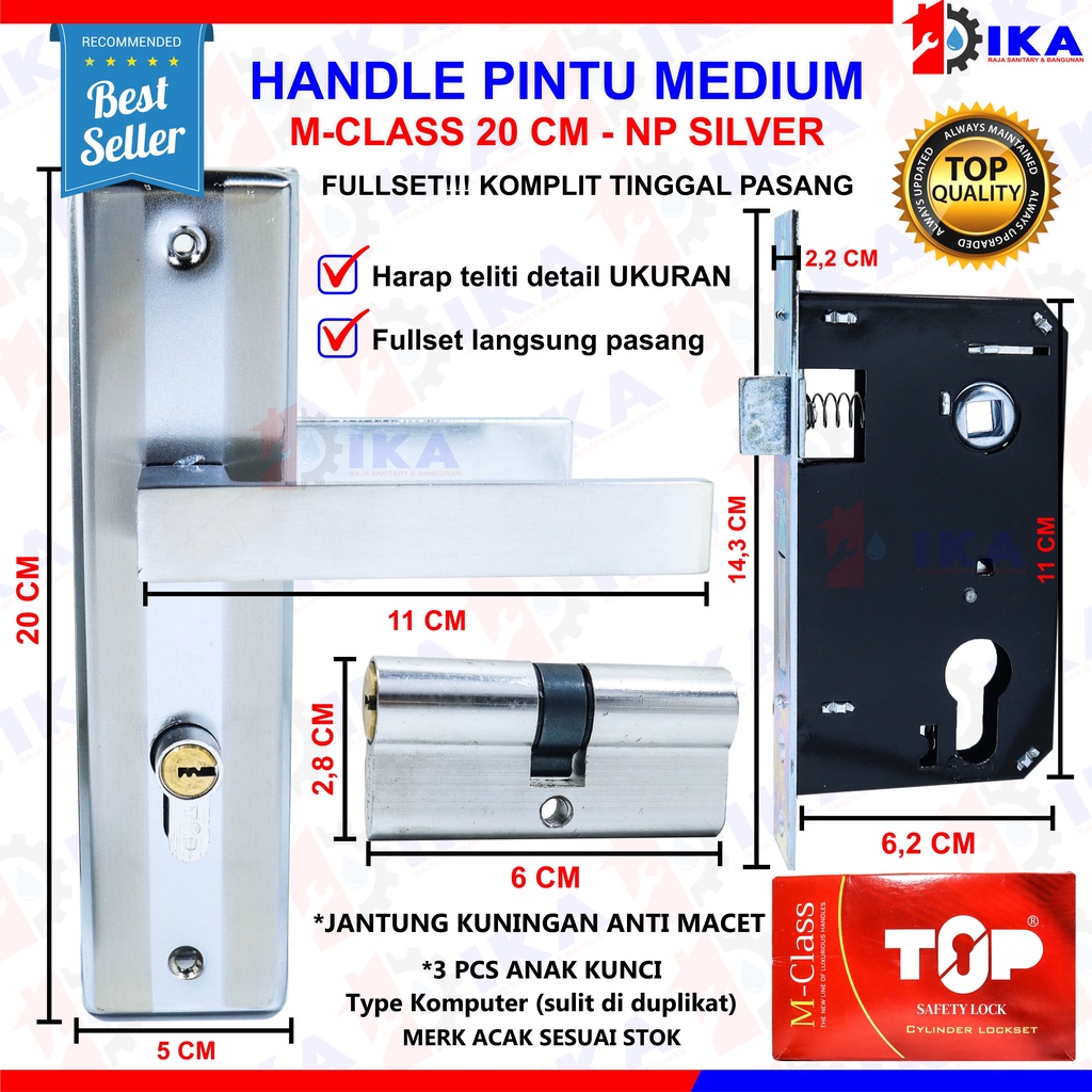 Jual STOK TERBARU!. [COD] PROMO!!! Kunci Pintu Silinder TEBAL l Gagang ...