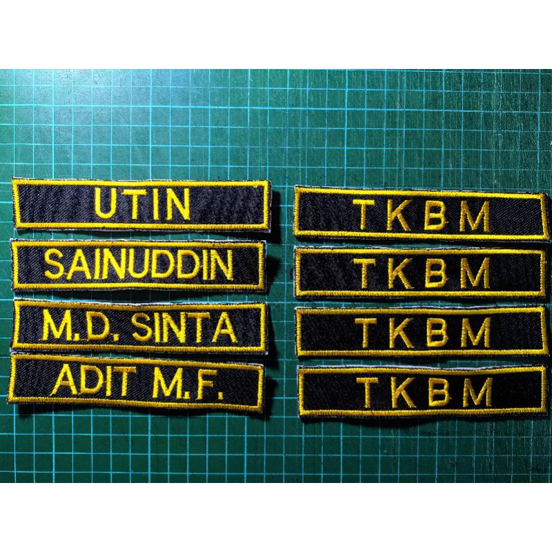 Jual Bordir Nama Seragam Sekolah Satuan I bordir nama satpam security ...