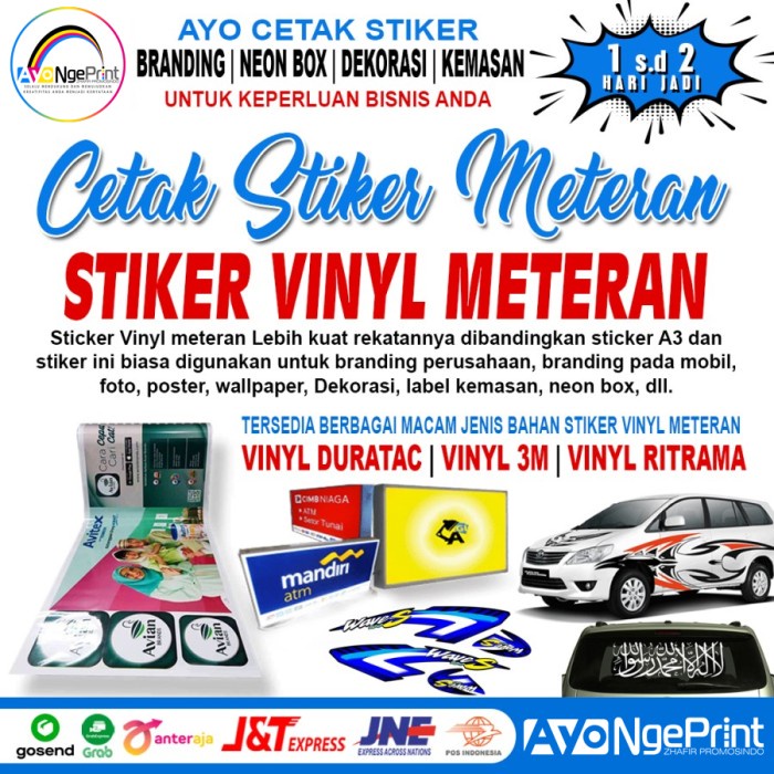 Jual Stiker Cetak Stiker Vinyl Meteran Ritrama 3M Duratac - Branding ...