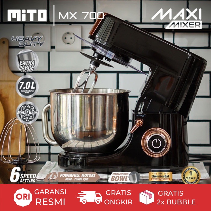 Jual Mix Mito Mixer Mx 700 Mx700 Stand Maxi Mixer 7 Liter Garansi Resmi ...