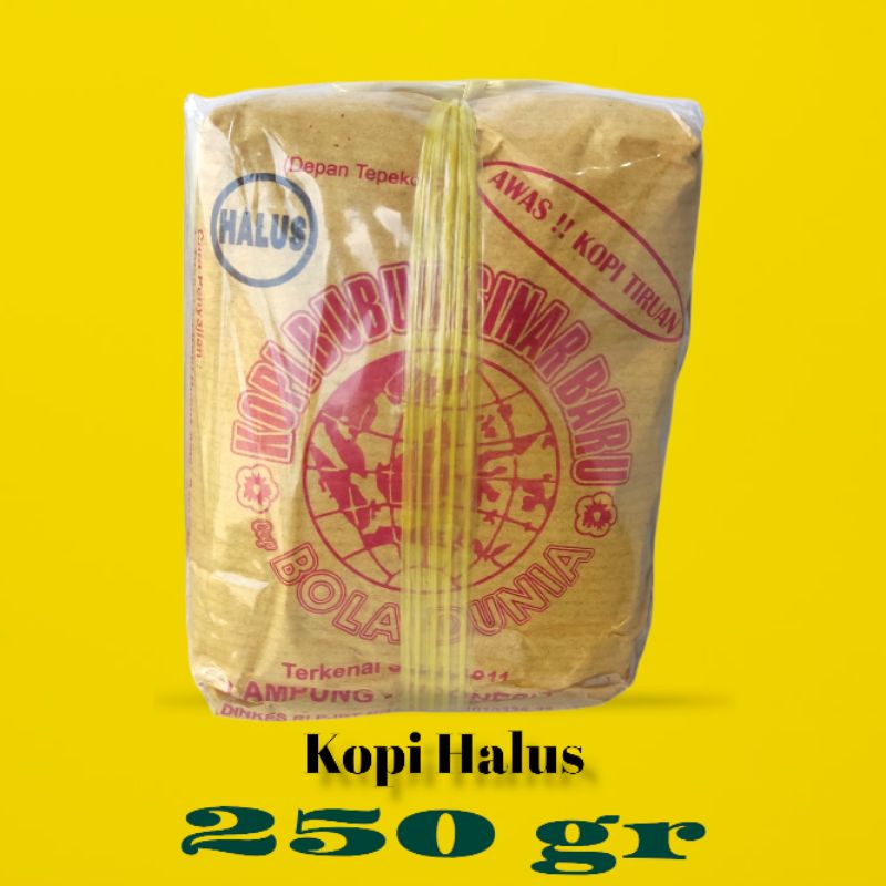 Jual Kopi robusta lampung bola dunia giling halus kemasan 250 gr rafia ...