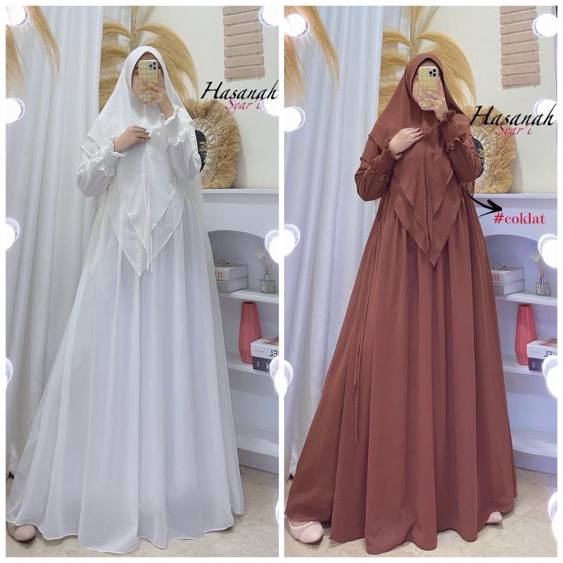 Jual Gamis syari Gamis umroh Gamis jumbo & Standar Gamis premium gamis polos | Shopee Indonesia