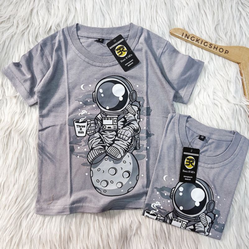 Jual Baju Kaos Anak Astronout Nasa Abu Abu Unisex Laki-laki Perempuan 1 ...