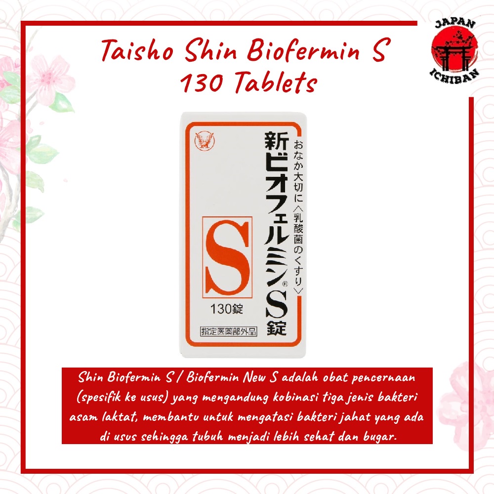 Jual Taisho Shin Biofermin S 130 Tablets (Untuk Pencernaan) Original ...