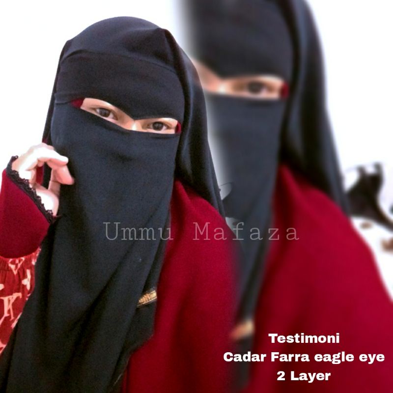 Jual CADAR FARRA 2 LAYER | CADAR BATMAN | CADAR ELANG| NIQAB EAGLE EYE ...