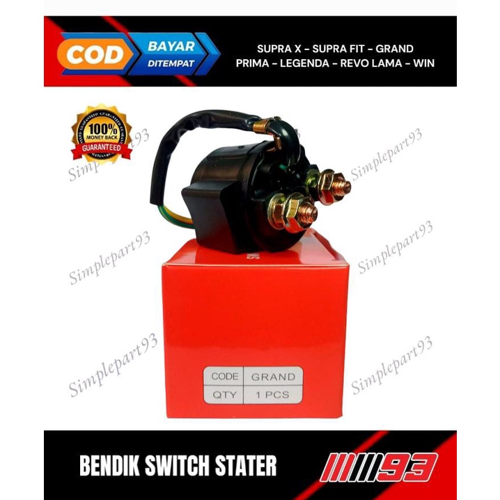 Jual BENDIK SWITCH SWICH SWIT SUIT STARTER STATER MOTOR HONDA ( MAHKOTA ...
