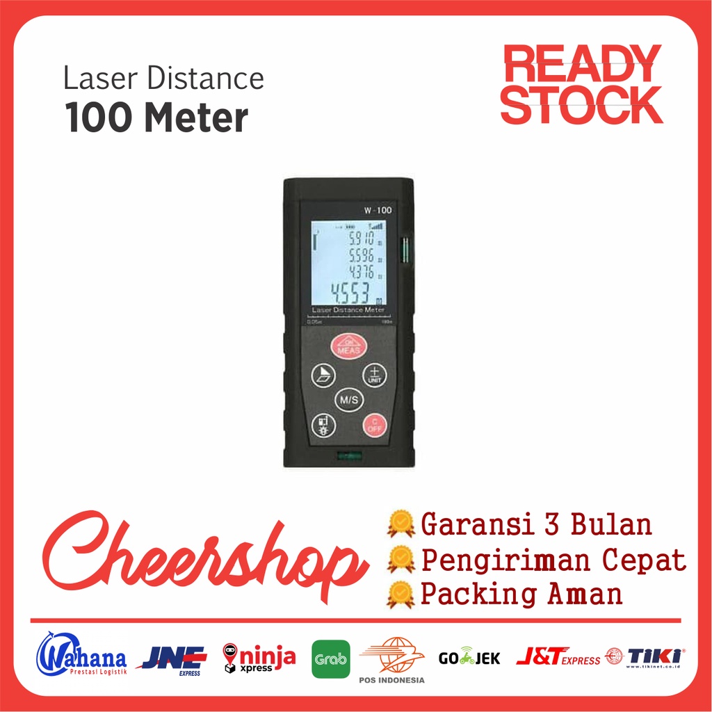 Jual Laser Distance 100 Meter 100M Alat Ukur Jarak Meteran Battery ...